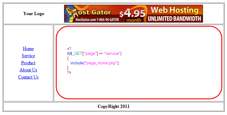 Php And Web Site Structure Php กับการออกแบบและวางโครงสร้างหน้า Webpage