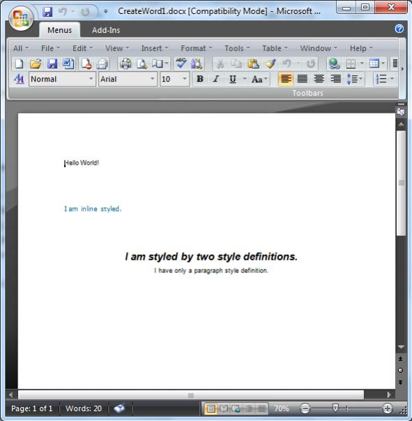 PHPWord Library สร้างไฟล์ Word Document ด้วย PHP (Word 2003 , Word 2007) PHPWord Library สร้างไฟล์ Word Document ด้วย PHP (Word 2003 , Word 2007)