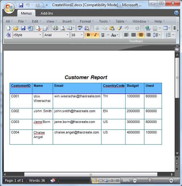 PHPWord Library สร้างไฟล์ Word Document ด้วย PHP (Word 2003 , Word 2007) PHPWord Library สร้างไฟล์ Word Document ด้วย PHP (Word 2003 , Word 2007)