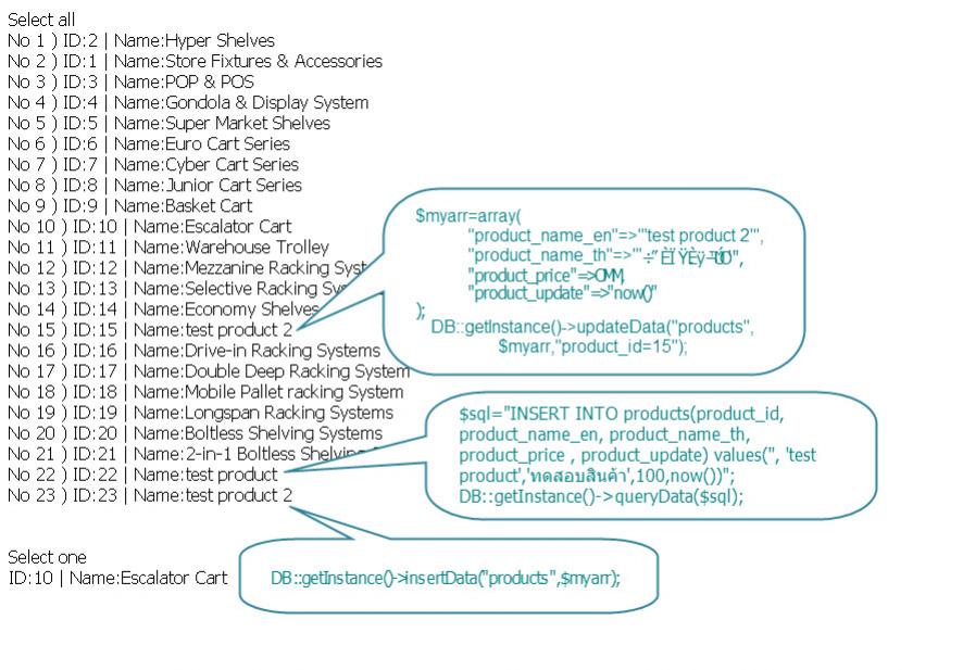 Php Database Class โดยใช้ Adodb And Pdo Singleton Pattern 8579