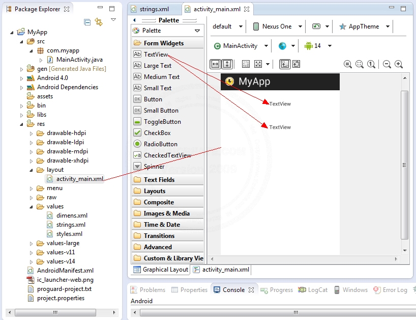 เรียกใช้งาน Stringxml บน Android ไฟล์จัดเก็บค่า String Array ตัวแปร 1759