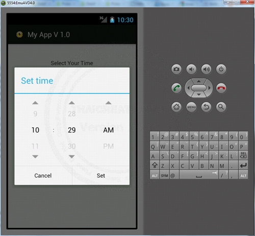 Timepicker Timepickerdialog Android Widgets Example 1064