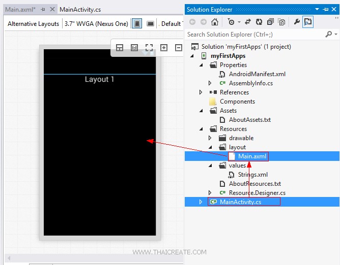ตอนที่ 8 Xamarin กับ Android การใช้ Setcontentview ควบคุมการแสดง Xml Layout C