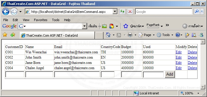 Aspnet Datagrid Control Itemcommand 2711