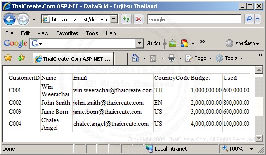 Aspnet Datagrid Control Databound