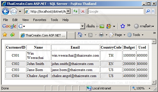C Aspnet Sql Server List Record 1118