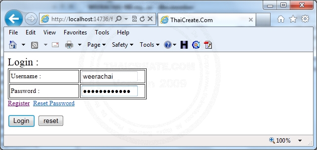 Aspnet Register Login Form Reset Password Update Profile Vbnet