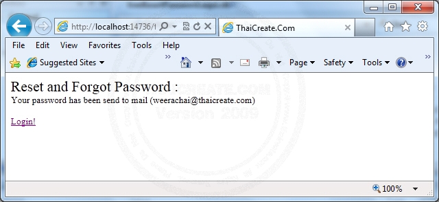 Aspnet Register Login Form Reset Password Update Profile Vbnet