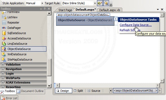 Aspnet Objectdatasource Aspobjectdatasource