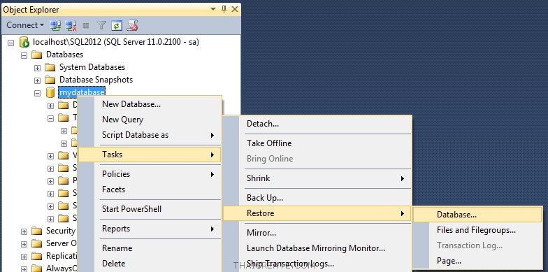 การ Backup และ Restore ฐานข้อมูล Sql Server Database อย่างถูกวิธี รองรับ 2005200820122014