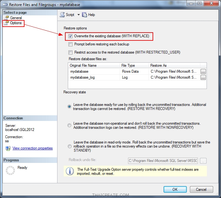 การ Backup และ Restore ฐานข้อมูล Sql Server Database อย่างถูกวิธี