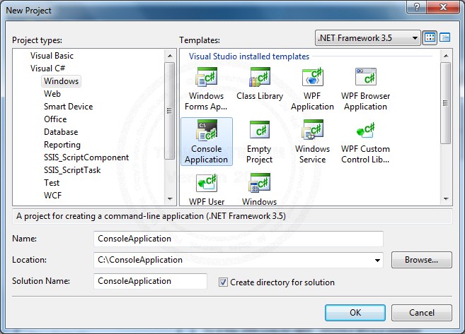 Net Console Application เขียนโปรแกรมบน Console Application ด้วย Net Framework