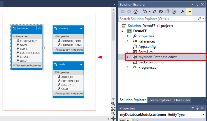 การใช้งาน Entity Framework กับ Mysql Database Linq To Entities Mysql
