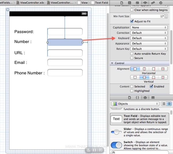 Iosiphone Hide Input Keyboard And Validate Text Field Password