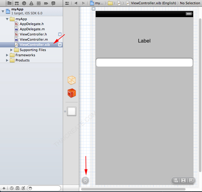 การเขียน Coding ด้วยภาษา Objective C กับการแสดงผลง่าย ๆ บน Ios Iphone