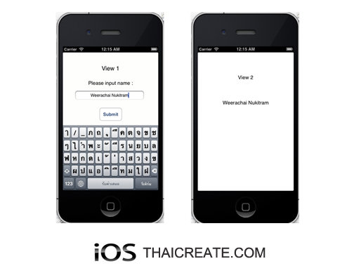 Iosiphone Passing Data Between View Objective Ciphoneipad 4987