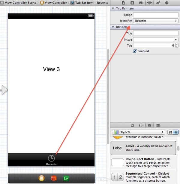 Iosiphone Tab Bar Tab Bar Item Uitabbarcontroller And Multiple View Iphone Ipad
