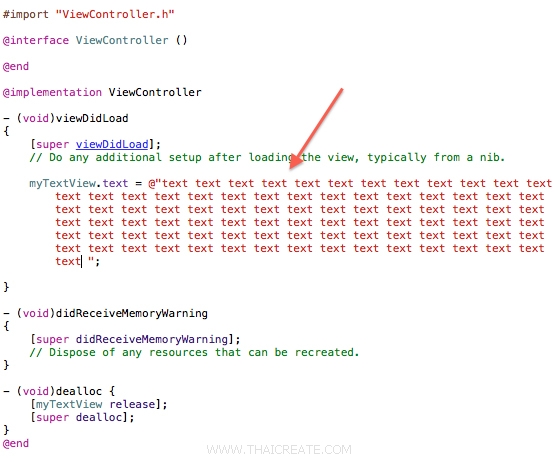 Iosiphone Text View Uitextview Display Multiline Text Region Objective C Iphone Ipad