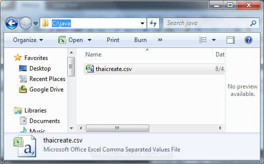 Java Create And Write Csv File