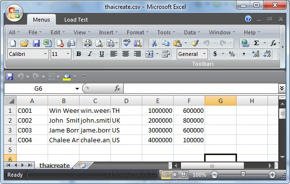 Java Create And Write Csv File