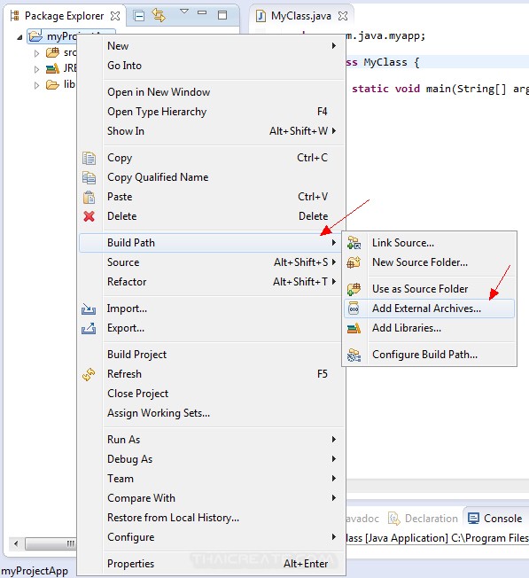 Eclipse : Add Jar Library ใช้งาน External Library บน Eclipse ในภาษา Java Eclipse : Add Jar Library ใช้งาน External Library บน Eclipse ในภาษา Java