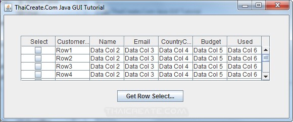 How To Use Java Gui Jtable Check Box Jcheckbox In Jtable Cell