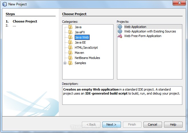 Jsp And Netbeans Ide Create Web Project And Run Project