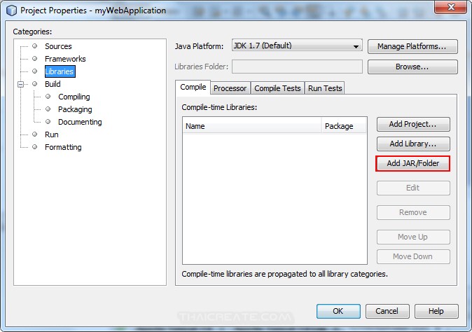 Jsp And Netbeans Jsp Include Adding External Jar Library Netbeans