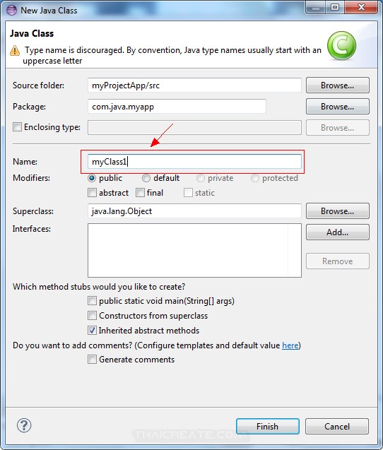 Java Project Package Name And Class Multiple Class