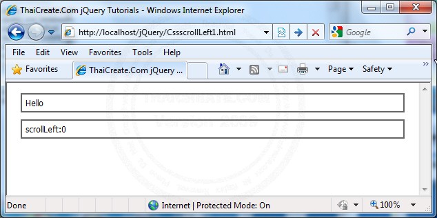 Scrollleft Css Jquery