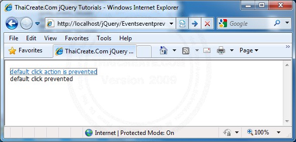 Eventpreventdefault Events Jquery