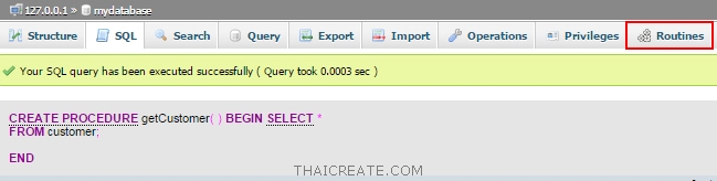ตอนที่ 1 รู้จักและการสร้าง Stored Procedure บน Mysql Mysql Stored