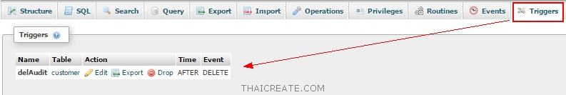 ตอนที่ 14 การสร้าง Trigger บน Mysql Database Mysql Trigger