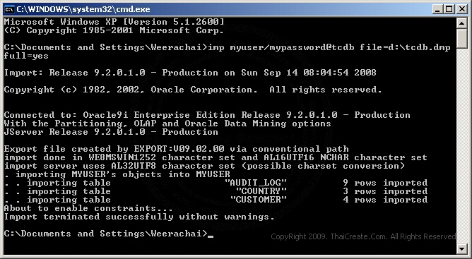 Oracle Exportimport Table 9415