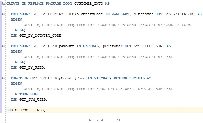ตอนที่ 14 รู้จัก Oracle Package คืออะไร การใช้งาน Package Oracle Stored Procedure