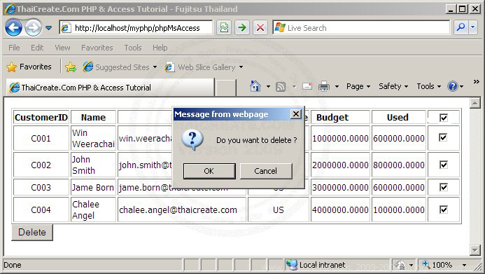 Asp Microsoft Access Multiple Checkbox Delete Record