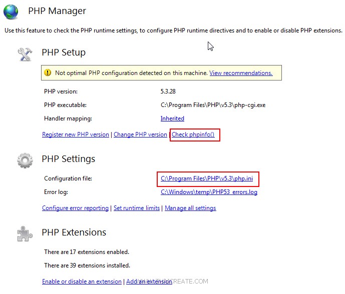 Php Iis And Sql Server Pdosqlsrv Configuration And Settings