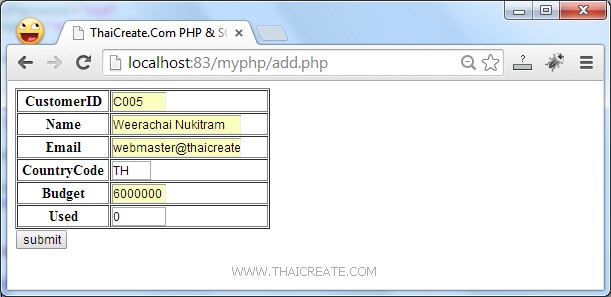 Php Mysql Addinsert Data Record Mysqli 2832