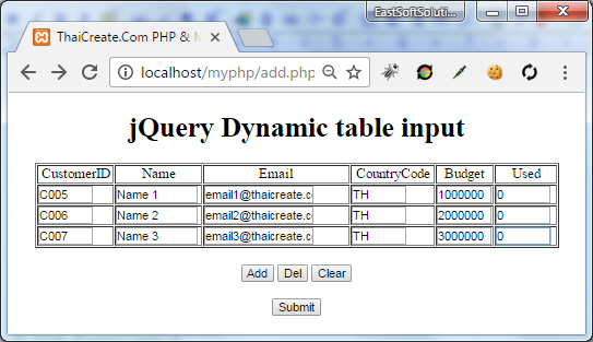 Php Mysql Multiple Record Addinsert Data Record Mysqli 8309