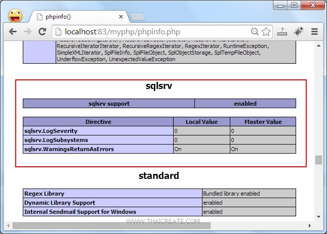 Php Sql Server Configuration And Connect To Database Sqlsrv 2160