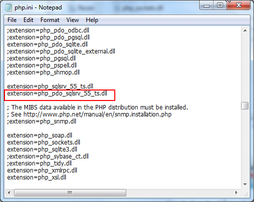 Php Config ให้รองรับ Sqlsrv และ Pdosqlsrv เพื่อใช้กับ Sql Server Database Xamppapache
