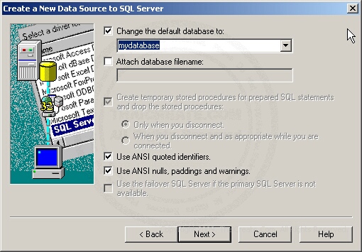 Sql Server Data Source Config Dsn
