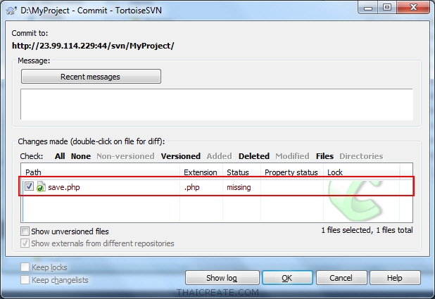 ตอนที่ 5 Svn การ Add New Edit Commit Update Delete ไฟล์บน Svn Server