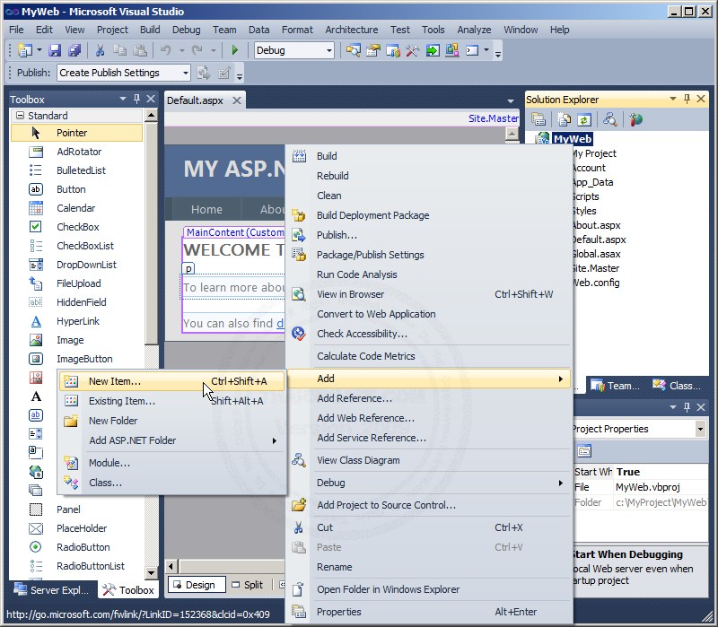 ASP.NET & Visual Studio 2010 - Web User Control ASP.NET & Visual Studio 2010 - Web User Control
