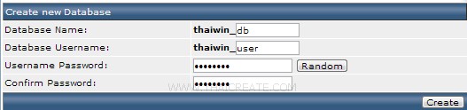 การสร้าง Mysql Database และการ Import ฐานข้อมูล Mysql บน Direct Admin