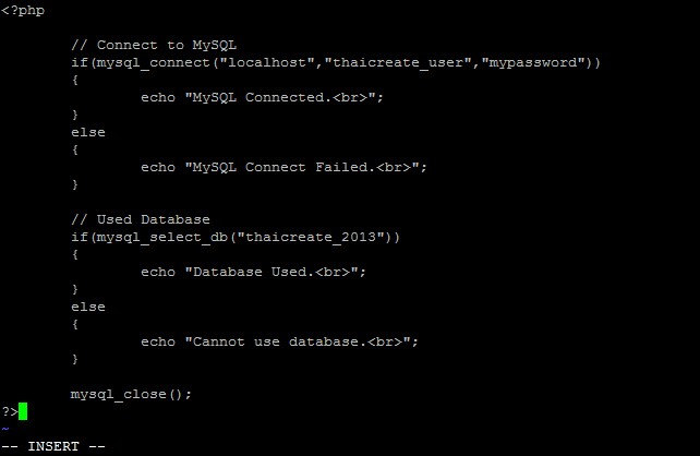 การติดตั้ง Mysql บน Linux ใช้งานร่วมกับ Php กับ Mysql บน Linux Server