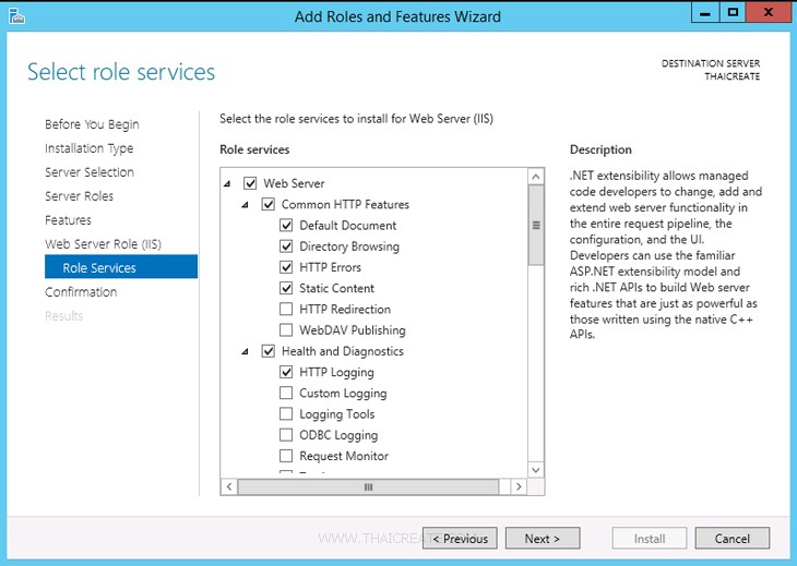 ติดตั้ง Iis Web Server เพื่อให้บริการ Web Server Windows Server 2012