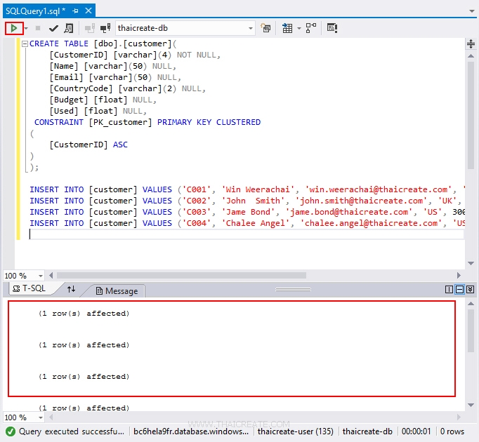 ตอนที่ 4 เชื่อมต่อ Sql Azure ผ่าน Microsoft Sql Server Data Tools Ssdt