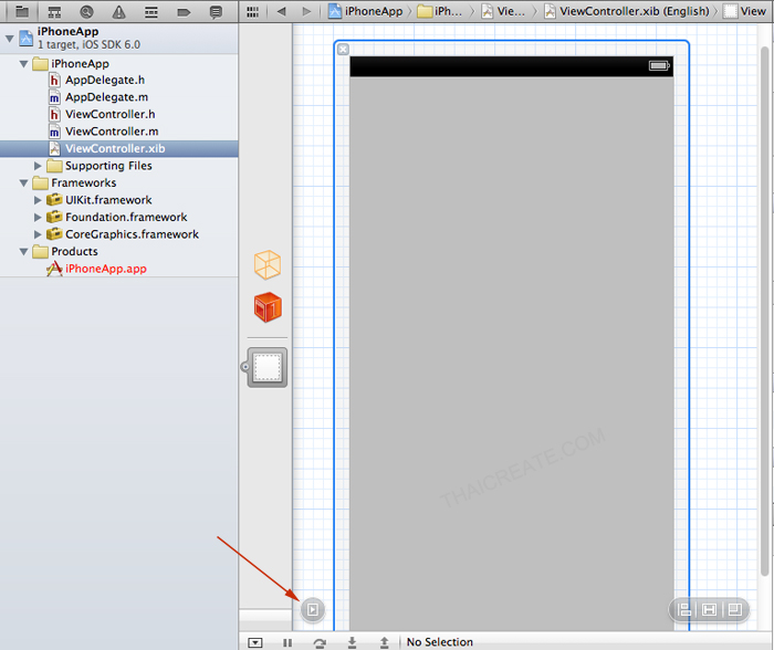 โครงสร้างของ Xcode Ide และ ไฟล์ที่ได้จากการ Create Project บน Xcode