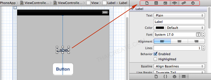 โครงสร้างของ Xcode Ide และ ไฟล์ที่ได้จากการ Create Project บน Xcode